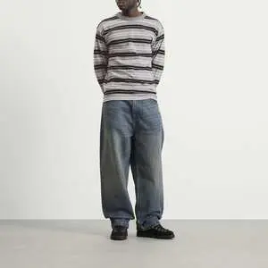 NO PROBLEMO Jacquard Stripe Long Sleeve T-shirt