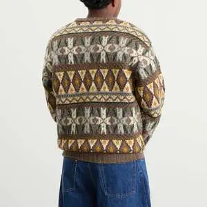 BEAMS Fair Isle Crew Neck Jumper