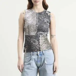 MAISON MARGIELA Patchwork Sequin Top