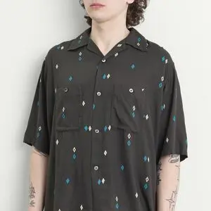 UNLIKELY DRY GOODS Argyle Rayon Shirt