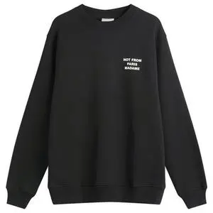 Drole De Monsieur Not From Paris Madame Crew Sweat - Black