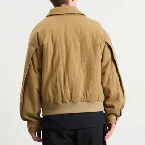 MERELY MADE Wool Stripe Bomber Jacket