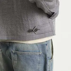 MFPEN Check Cropped Mail Jacket