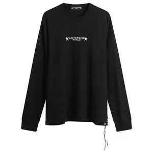 MASTERMIND WORLD I Do Not Care" Long Sleeve T-shirt - Black