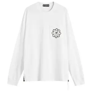 MASTERMIND WORLD Pocket Long Sleeve T-shirt - White