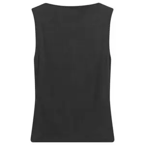 ST. AGNI Cupro Jersey Top - Black