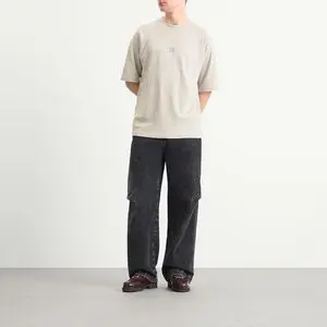 UMBRO Washed High Neck Boxy T-shirt - Harbor Mist