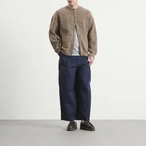 FRIZMWORKS Tweed Wool Deck Zip Cardigan