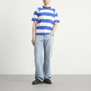 DRAKE'S Block Stripe Raglan T-shirt