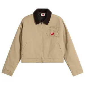 ICECREAM Team Ic Cropped Work Jacket - Beige