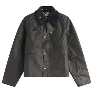 Barbour Sl Spey Waxed Cotton Jacket - Navy
