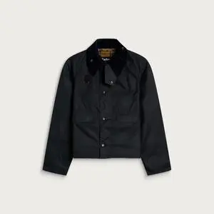 Barbour Sl Spey Waxed Cotton Jacket - Navy
