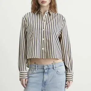 ANINE BING Essie Cropped Shirt
