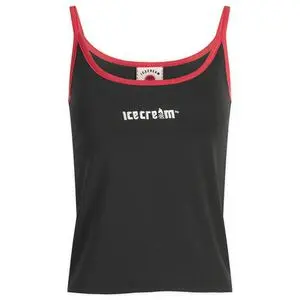 ICECREAM Soft Serve Contrast Vest Top - Black