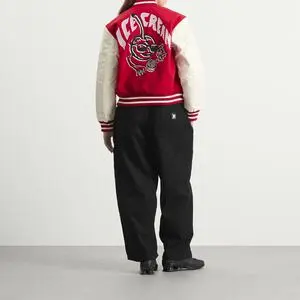 ICECREAM Cherry Varsity Jacket