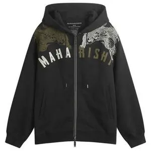 MAHARISHI Kirin Embroidered Zip Hoodie
