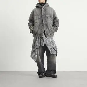 Acne Studios Gothik Wash Hooded Denim Jacket