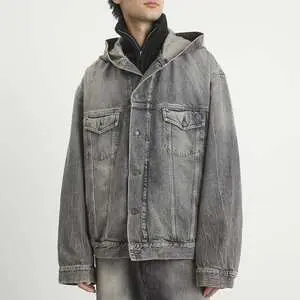 Acne Studios Gothik Wash Hooded Denim Jacket