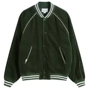 THISISNEVERTHAT Corduroy Varsity Jacket - Green