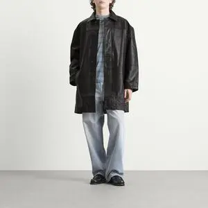 DEADWOOD Bloke Leather Car Coat