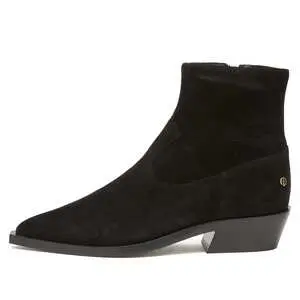 ANINE BING Bekah Flat Western Boots - Black