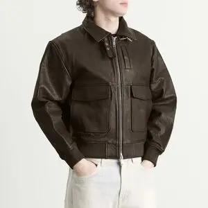 DEADWOOD Wingman Leather Bomber