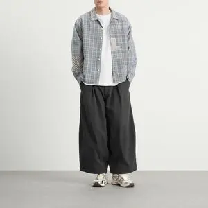STORY MFG. Greetings Patchwork Long Sleeve Shirt