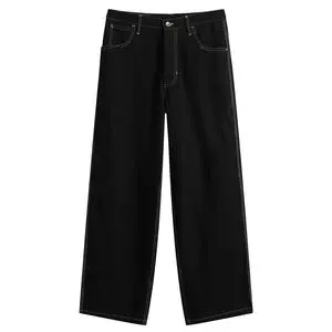 STORY MFG. Poetry Canvas Wide-leg Trousers - Black