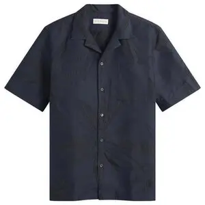 Dries Van Noten Spikey Flower Applique Shirt - Navy