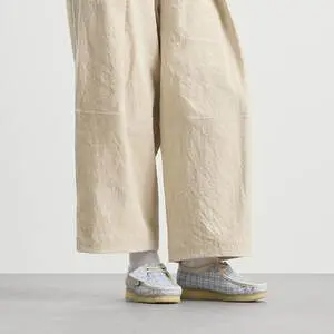 Clarks Check Wallabee Boot - Blue Check