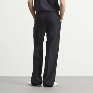 Dries Van Noten Pinstripe Worsted Wool Trouser