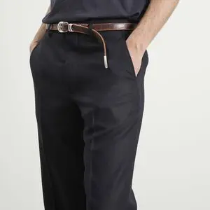 Dries Van Noten Pinstripe Worsted Wool Trouser