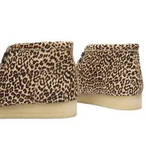 Clarks Wallabee Boot - Leopard Print