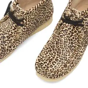 Clarks Wallabee Boot - Leopard Print