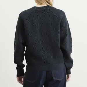 DIME Wave Knit Sweater - Navy