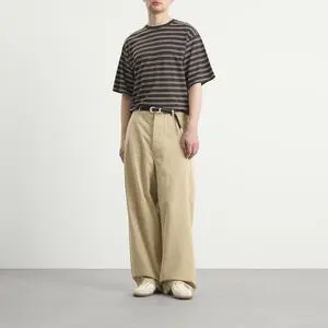 KAPTAIN SUNSHINE Cotton Drill Wide Pants