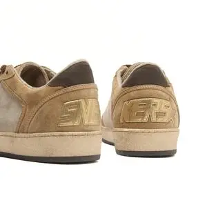 GOLDEN GOOSE Ball Star Distressed Leather Sneakers
