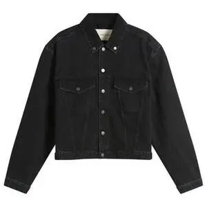 ENTIRE STUDIOS Shrunken Denim Jacket - Magnetite