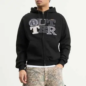 BUTTER GOODS Patchwork Zip Hoodie