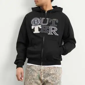 BUTTER GOODS Patchwork Zip Hoodie