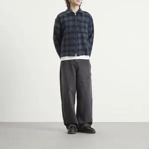 ABOUT:BLANK Plaid Zipped Overshirt