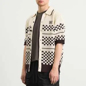 Amiri Checkered Mesh Shirt