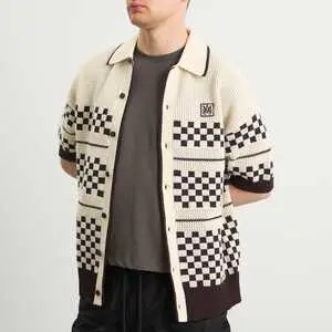 Amiri Checkered Mesh Shirt