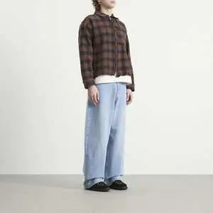 ABOUT:BLANK Plaid Zipped Overshirt