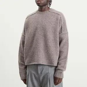 ABOUT:BLANK Exposed Mock Neck Jumper - Biscuit