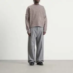 ABOUT:BLANK Exposed Mock Neck Jumper - Biscuit