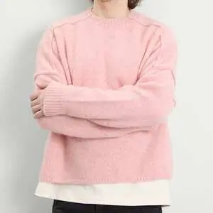 ABOUT:BLANK Exposed Mock Neck Jumper - Pink