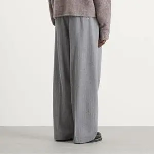 ABOUT:BLANK Wool Pinstripe Wide Leg Trouser