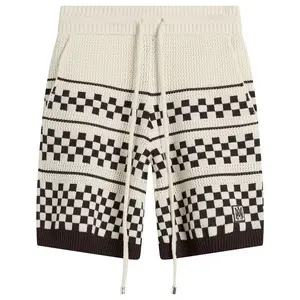 Amiri Checkered Mesh Shorts - Alabaster