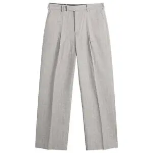 ABOUT:BLANK Herringbone Tailored Wide Leg Trouser - Grey